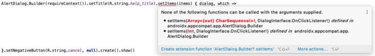 【Android】AlertDialogのリスト表示で、ArrayList が渡せずエラーが出た場合の対処法 | notwork | モバイルアプリ開発情報